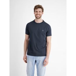 Lerros Herren Lerros T-Shirt mit Logo Stickerei blau XXL