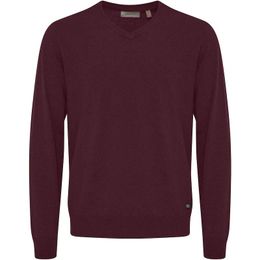 Blend Herren V-Ausschnitt-Pullover &raquo;BHBRUTON V-neck&laquo; rot 3XL