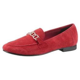 MARCO TOZZI by GMK Damen MARCO TOZZI by GMK , Blockabsatz, Slipper, Businessschuh mit Feel Me-Ausstattung rot 39