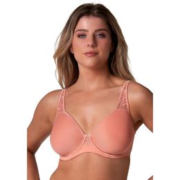 &raquo;Spacer Bra&laquo; vorgeformte Cups, breite Tr&auml;ger, mit B&uuml;gel, mit Spitze, feminin orange 95, Cup G BHs