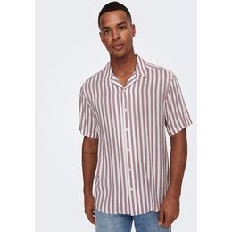 Only & Sons Only & Sons Herren ONLY & SONS Kurzarmhemd &raquo;ONSWAYNE LIFE SS VISCOSE&laquo; rot S, N-Gr