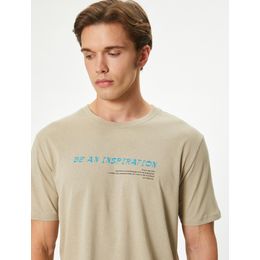 KOTON T-Shirt Herren Gr&ouml;&szlig;e M beige / azur