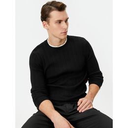 KOTON Pullover Herren Gr&ouml;&szlig;e L schwarz