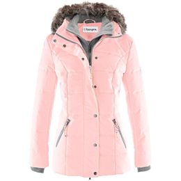 bonprix Damen bonprix Winterjacke &raquo;Winterjacke in 2-in1 Optik&laquo; mit Kapuze mit 2-in-1 Optik, mit integriertem Fleeceeinsatz, Slim fit Passform rosa 38