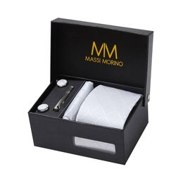 Massi Morino Tie male White size One Size