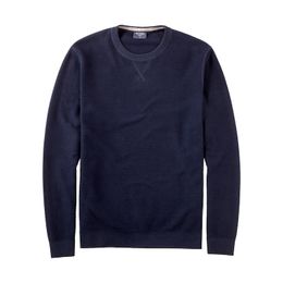 OLYMP Herren OLYMP &raquo;OLYMP Strick Casual&laquo; mit modischem Strukturmuster blau XL