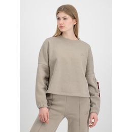 Alpha Industries Damen &raquo;X-Fit Label OS Sweatshirt W&laquo; beige M