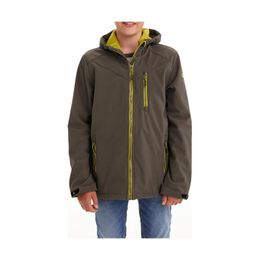 Killtec Jungen Softshelljacke &raquo;Boys Softshelljacke&laquo; Wasserabweisende Softshelljacke mit Kapuze, Fleece gr&uuml;n 164