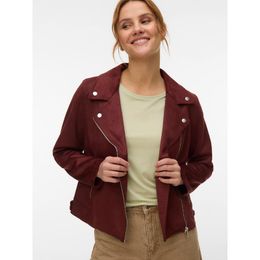 V&eacute;ro Moda Vero Moda Damen &raquo;VMJOSE SHORT FAUX SUEDE JACKET GA NOOS&laquo; mit asymetrischem Rei&szlig;verschluss S