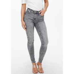 Only Damen Only Skinny-fit-Jeans &raquo;ONLPOWER MID PUSH UP SK AZG937&laquo; grau XL (42), L&auml;nge 30