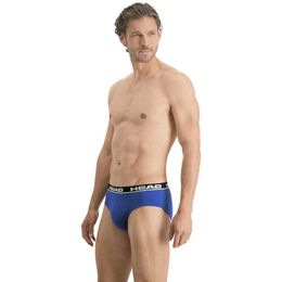 Head Herren Slip &raquo;Head MEN BRIEF&laquo; 2er Pack, ohne Eingriff, Logobund blau M