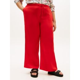 Tommy Hilfiger Curve Damen Stoffhose &raquo;CRV ESS LINEN PULL ON PANTS&laquo; in gro&szlig;en Gr&ouml;&szlig;en 48, N-Gr