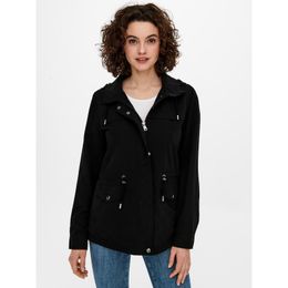 Only Damen Only Parka &raquo;ONLNEWSTARLINE SPRING JACKET CC OTW&laquo; mit Kapuze mit durchgehendem und verdecktem Rei&szlig;verschluss M