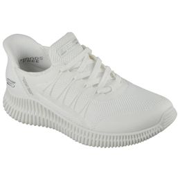 Skechers Damen Sneaker &raquo;BOBS GEO LITE&laquo; Praxischuh, Freizeitschuh, Komfortschuh mit Slip-ins wei&szlig; 41
