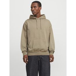 Jack & Jones Jack & Jones Herren Kapuzensweatshirt &raquo;JJECHARGE FADED SWEAT HOOD NOOS&laquo;, mit Kapuze silber S