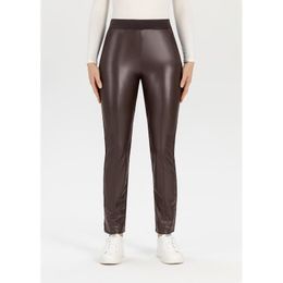 Stehmann Damen Leggings mit Taschen braun 44, N-Gr