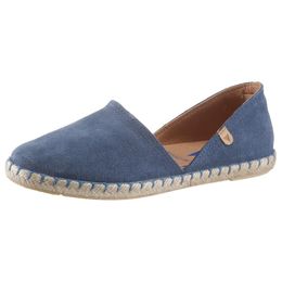 VERBENAS Damen VERBENAS &raquo;CARMEN SERRAJE&laquo; , Schlupfschuh, Sommerschuh, Loafer mit typischem Jute-Rahmen blau 37