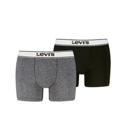 Levi's Levi's Herren Boxershorts &raquo;LEVIS MEN VNTG HTR BOXER BRIEF 2P&laquo; 2er Pack, ohne Eingriff, uni, meliert, Logo-Bund, elastisch L