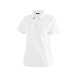 Maier Sports Damen Funktionsshirt &raquo;Ulrike&laquo; Damen Polo, pique Poloshirt, schnelltrocknendes Outdoor-Shirt wei&szlig; 38