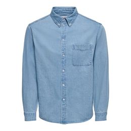Only & Sons Only & Sons Herren ONLY & SONS Jeanshemd &raquo;ONSORSON REGULAR YFM DNM SHIRT NOOS&laquo; L, N-Gr
