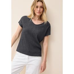 Cecil Damen T-Shirt in gesmokter Struktur M (40)