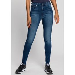 Tommy Jeans Damen &raquo;SYLVIA HR SUPER SKNY&laquo; Hochwertige Materialien f&uuml;r einen bequemen und perfekten Sitz. blau 24, L&auml;nge 32