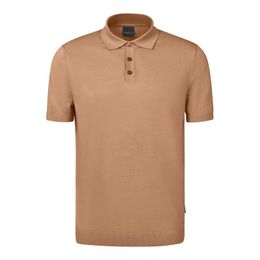 Bugatti Herren Bugatti Poloshirt mit Knopfleiste beige L