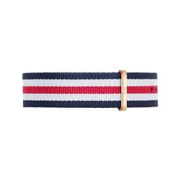 Daniel Wellington Textilband Herren Gr&ouml;&szlig;e One Size dunkelblau / cranberry / wei&szlig;