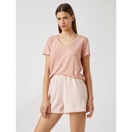 KOTON Shorts Damen Gr&ouml;&szlig;e 36 ros&eacute;