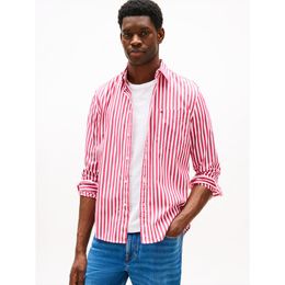 Tommy Hilfiger Herren Langarmhemd &raquo;FLEX POPLIN BOLD STRIPE SHIRT&laquo; rosa L, N-Gr