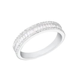 Amor Damen Fingerring &raquo;Silver Classic&laquo; mit Zirkonia (synth.) silber