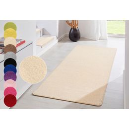 Hanse Home Teppich &raquo;Fancy&laquo; rechteckig 7 mm H&ouml;he Kurzflor, L&auml;ufer, uni, gekettelt, Wohnzimmer, Schlafzimmer, Esszimmer beige Kunstfaser