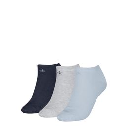 Calvin Klein Herren Sneakersocken &raquo;CK WOMEN SNEAKER&laquo; 3 Paar, schmales Rippenb&uuml;ndchen, Cotton-Mix, elastisch 35-38