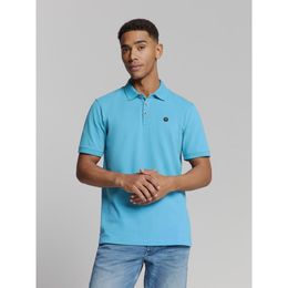 NO EXCESS Herren NO EXCESS Poloshirt &raquo; Poloshirt Polo Pique Garment Dyed&laquo; blau S