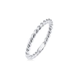 NENALINA Damen Fingerring &raquo;Gedreht Kordel Spirale Basic Schlicht 925 Silber&laquo; silber