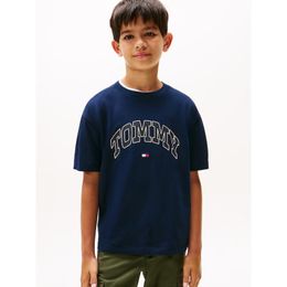 Tommy Hilfiger Jungen T-Shirt &raquo;VARSITY RAISED PRINT TEE SS&laquo; Kinder bis 16 Jahre blau 5 (110)