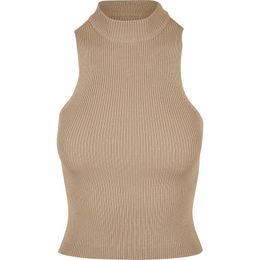 Urban Classics Damen Urban Classics Tanktop &raquo; Damen Ladies Short Rib Knit Turtleneck Top&laquo; 1 Stk. XS
