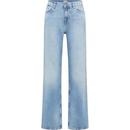 Mustang Damen Mustang Weite Jeans &raquo;Madison Wide&laquo; blau 32, L&auml;nge 32