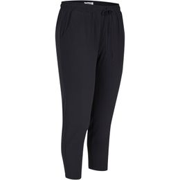 KjBRAND Damen KjBRAND 7/8-Hose &raquo;Susie XS&laquo; in gro&szlig;en Gr&ouml;&szlig;en, mit Bindeband schwarz 52K (26), K-Gr