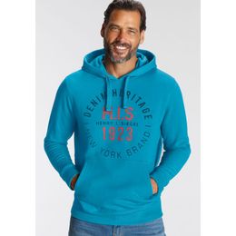 H.I.S. H.I.S Herren Kapuzensweatshirt, Langarm, l&auml;ssige Passform, mit K&auml;ngurutasche blau XL (56/58)