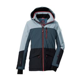 Killtec M&auml;dchen Skijacke &raquo;KSW 208 GRLS SKI JCKT&laquo; Wasserdichte, atmungsaktive Kinderjacke mit Schneefang und Taschen blau 128