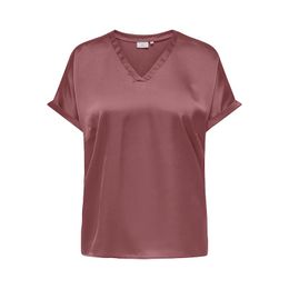 Only Carmakoma Damen Only CARMAKOMA Shirtbluse &raquo;CARBRYNJA LIFE S/S IN-ONE TOP WVN&laquo; in gl&auml;nzender Optik 46