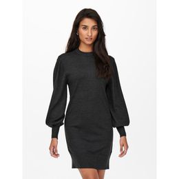 Only Damen Only &raquo;ONLLABELLE LIFE L/S DRESS KNT NOOS&laquo; mit modischen Ballon&auml;rmeln grau M (38), N-Gr