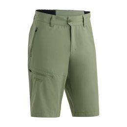 Maier Sports Herren Outdoorhose &raquo;Nil Short Loop&laquo; Herren Shorts, kurze Wanderhose, Outdoorhose 4 Taschen, Regular Fit gr&uuml;n 48, Normalgr&ouml;&szlig;en