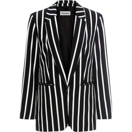 bonprix Damen bonprix Jackenblazer &raquo;Blazer&laquo; f&uuml;r modischen Auftritt, schmale Passform, mit Reverskragen schwarz 48