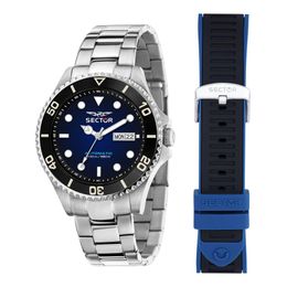 Sector Analog Watch male Silver size One Size