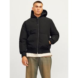Jack & Jones Jack & Jones Herren Bomberjacke &raquo;JCOCOLLECTIVE BOMBER JACKET SN&laquo; mit Kapuze schwarz XS