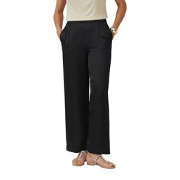 s.Oliver BLACK LABEL Damen s.Oliver BLACK LABEL Stoffhose Sommerhose mit elastischem Bund schwarz 36, N-Gr