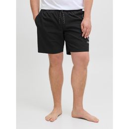 Jack & Jones PlusSize Jack & Jones Plussize Herren Jack & Jones PlusSize Badeshorts &raquo;JPSTMAUI JJSWIM SPLICE LOGO AKM SN PLS&laquo; schwarz 46, N-Gr