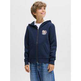 Jack & Jones Jack & Jones Junior Jungen Kapuzensweatshirt &raquo;JJELOGO SWEAT ZIPHOOD 2COL AW25 NOOS JNR&laquo; blau 152